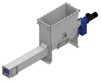 China 3250mm Length 3kw Horizontal Screw Conveyor for sale