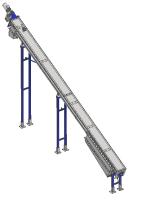China 300mm Diameter 4kw Inclined Screw Conveyor for sale