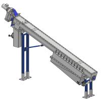 China 4300mm Length 1.5kw Spiral Screw Conveyor for sale