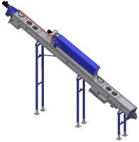 China 2.2kw 400mm Diameter Inclined Screw Conveyor for sale