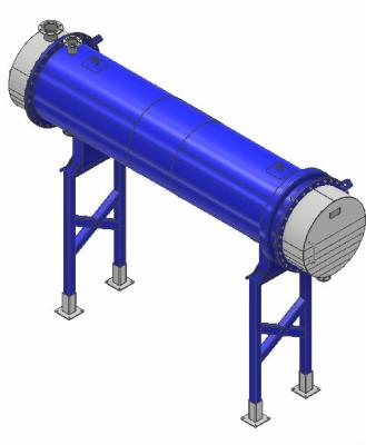 China 3000kg 130sq Horizontal Shell And Tube Heat Exchanger for sale