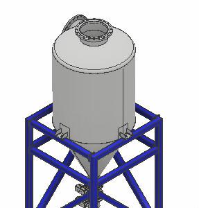 China Anti Corrosion 100mm Diameter Stainless Steel Cyclone Separator for sale