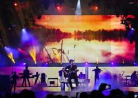 China Commercial DJ Events Backdrop Led Video Walls Curved Led Stage Panels 3mm for sale