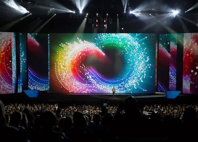 China Fast Fold P3.9 Rental Indoor Led Curtain Display 4mm Pixel Pitch for sale