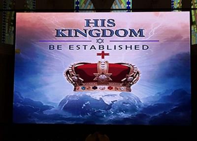 China Nationstar 3.9mm Church LED Screen indoor , 4 by 3 Meters Church LED Display Die Casting for sale