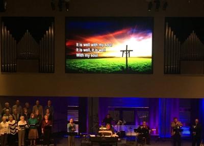 China Terrific Visual Effect Silent Stage Backdrop Video Wall Led Church Screen for sale