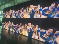 China Brushed Aluminum P4.81 Indoor LED Video Wall advertising , led video display panels for sale