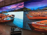 China High Resolution P3.91 Inside LED screen , Video Wall Advertising led display board for sale