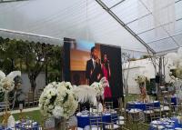 China Full Color Mobile Led Video Wall Hire / Led Video Curtain Rental For Conference 3.91mm Pixel Pitch for sale