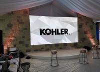 China Full Color Mobile Led Video Wall Hire / Led Video Curtain Rental For Conference 3.91mm Pixel Pitch for sale