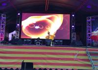 China High Resolution Flexible LED Screen P3 TV Shows / Indoor LED Curtain Display 140H 120V for sale