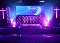 China IP43 Indoor Fixed Led Display Full Color Led Screen Panels For Church for sale