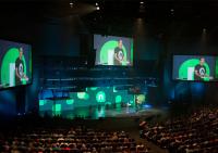 China IP43 Ultra Hd Indoor Stage Led Display For Church / Rgb Led Panel Screen for sale