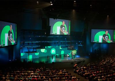 China IP43 Ultra Hd Indoor Stage Led Display For Church / Rgb Led Panel Screen for sale