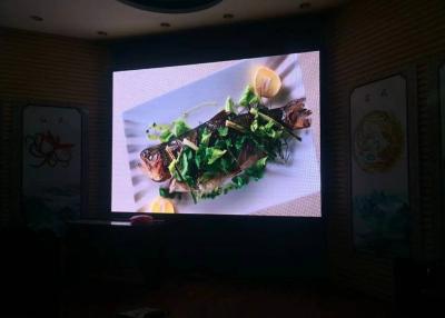 China Thin Staging Backdrop Indoor Led Video Wall For Restaurant , Pixel Pitch 3mm / 4mm for sale