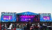 China High Grayscale Outdoor Rental LED Screen P4.81 With Die Casting Aluminum Black Lamps for sale