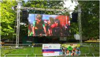 China High Grayscale Outdoor Rental LED Screen P4.81 With Die Casting Aluminum Black Lamps for sale