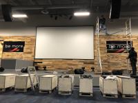 China 3.9mm Church LED Screen Rental Display Epistar 10x12ft Hanging Installation for sale