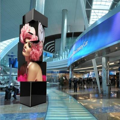 China Square 2.5mm indoor LED Video Walls , Large Advertising LED Cube Display SMD2121 for sale