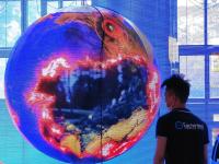 China Aluminum Cabinet P4.8 SMD2121 P4 LED Sphere Ball for sale