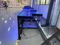 China 90 Degree IP45 1500 Nits P7.8mm Transparent LED Screen for sale