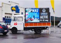 China SMD1921 4500CD/M2 P4mm IP65 Mobile Trailer LED Display for sale