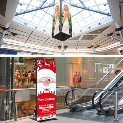 China 1000 Nits SMD1515 P2 Free Standing Poster Display for sale