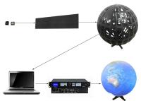 China Energy-Saving 1/32 Scan 360 Degree P5 IP54 Sphere LED Display for Store for sale