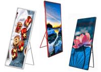 China SMD2121 Free Standing Poster Display 1200nit Aluminum Cabinet For Shopping Mall for sale