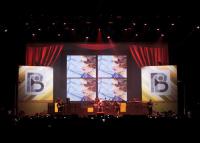 China Thin High Resolution LED Display 3D Background Video Wall 500mm x 500mm or 480 x 4800mm for sale