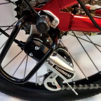 China SHIMANO 6 Speed 24 Inch Junior Mountain Bike Red / Black / Blue for sale