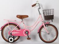 China Lightweight 12 Inch Pedal Bike Pink Childrens Bike With Stabilisers for sale