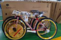 China Aluminium Alloy Frame Road Bicycle 700C SHIMANO 6 Speed Adult Road Bike for sale