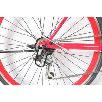 China Aluminum Alloy Rim 700C Road Bike Seven Gears Speed Bicycle Green/Blue/Red Color for sale