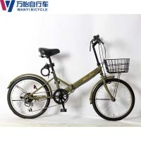 China WanYi Portable Bicycle 20 Inch Folding Road Bike Six Speed With Smooth Lines for sale