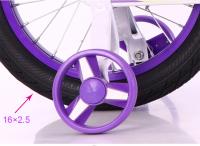 China NO Foldable Childrens Training Wheel Bikes Purple 16 Inch Kids Bike OEM for sale