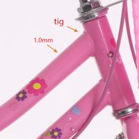 China 16 Inch Pink Childrens Training Wheel Bikes For Children Aged 3-8 Years Old for sale