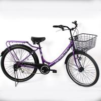 China Adults Carbon City Bikes 24 Inch Classic Retro Bicycles Six Speed for sale
