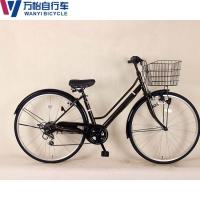 China 27 Inch Adult Urban City Bicycles Six Speed Shimano Frame Steel Road Bike for sale