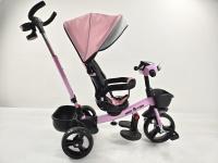 China Red 3-Wheel Child Tricycle With Steel Handlebar And Plastic Seat Baby Carriage for sale