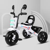 China Red Steel Frame Child Tricycle With Coaster Brake 3 Wheel with music for sale