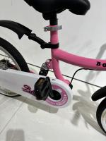 China Pink 1 Speed Hard Carbon Steel Frame Childrens Training Wheel Bikes For Little Girls for sale