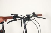 China Foldable Road Bike With Comfortable Leather Saddle And 6 Speed Gears for sale