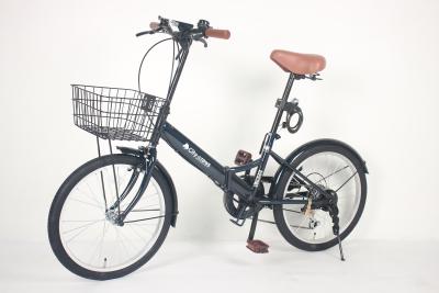 China Foldable Road Bike With Comfortable Leather Saddle And 6 Speed Gears for sale