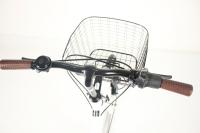 China Lightweight Folding Road Bike With Aluminum Alloy Fork Material And 6 Speed In White for sale