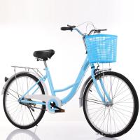 China 26 Inches Steel City Bikes with Ordinary Pedals and Caliper Brakes for sale