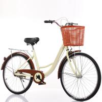 China 26 Inches Steel City Bikes with Ordinary Pedals and Caliper Brakes for sale