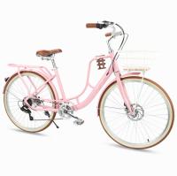 China SHIMANO Outer Six Speed Transmission 24 Inch City Bike Designed for City Adventures for sale