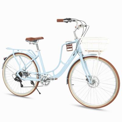 China SHIMANO Outer Six Speed Transmission 24 Inch City Bike Designed for City Adventures for sale