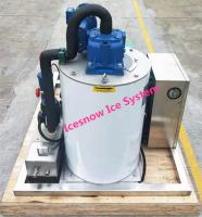 China 1ton Industrial Seawater Flake Ice Machine For Fishing Vessels for sale